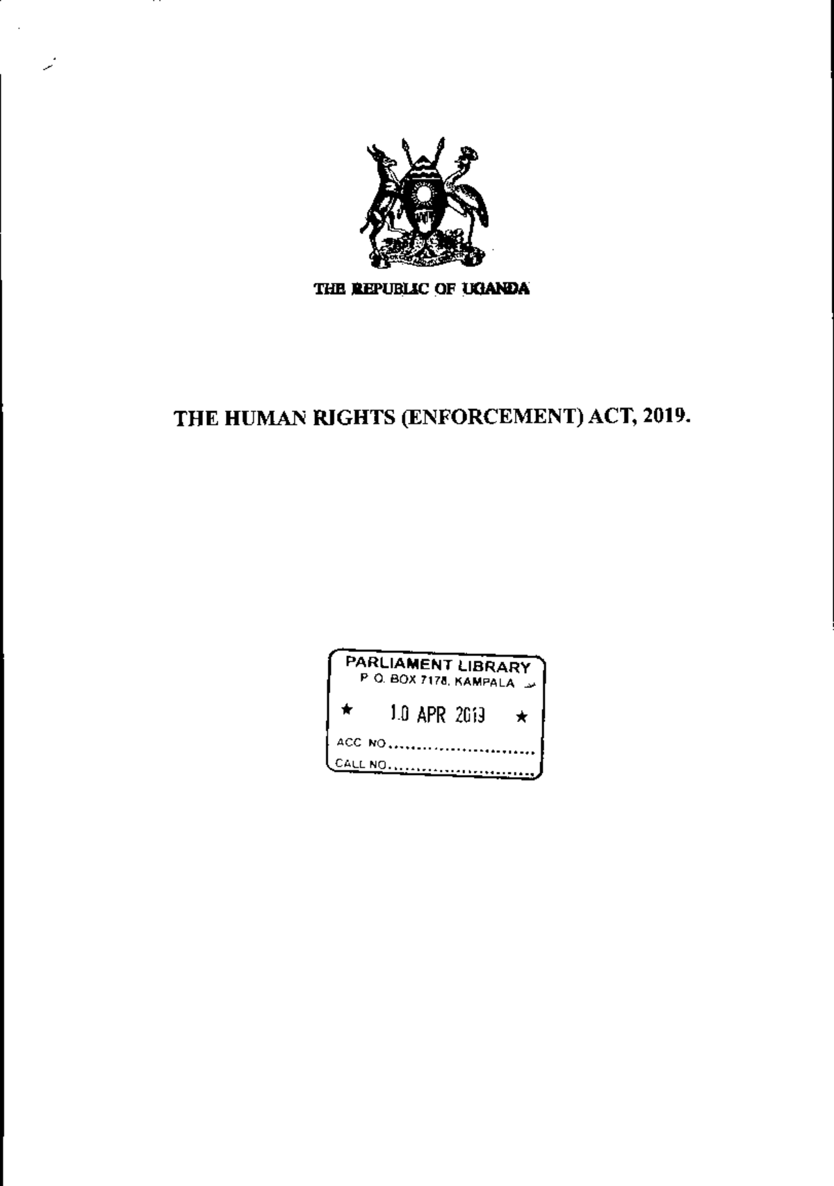 Human Rights (Enforcement) Act, 2019 (Working Copy) - THE NEPI'BI OF ...