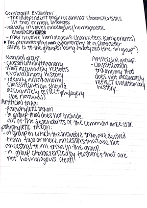 Comparative anatomy notes - BIOL 301 -·- ' - . ~ I'. - ,_ J - . -~ 4 l ...