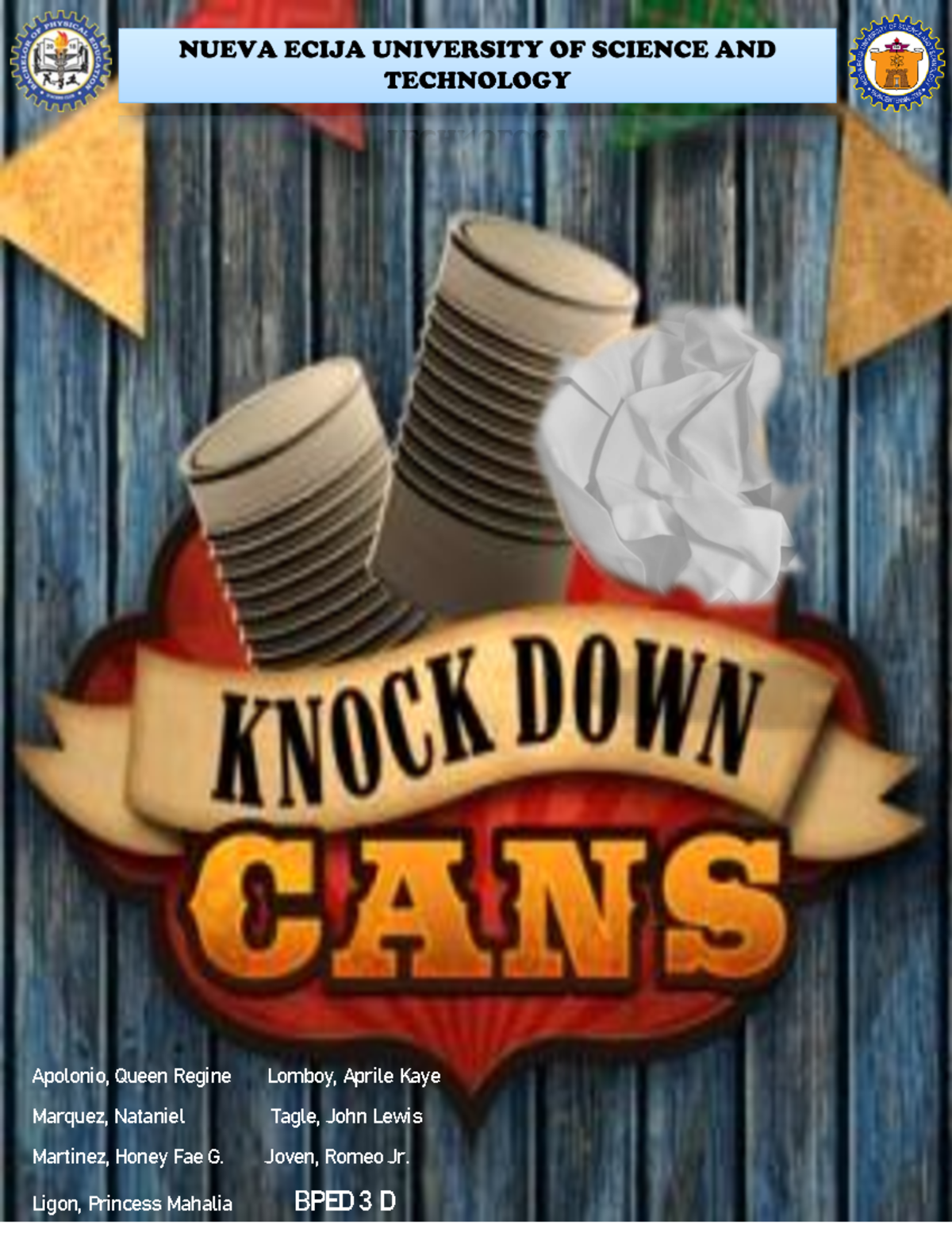 MPE20 Final EXAM - Knock DOWN CANS - Group 2 - Apolonio, Queen Regine ...