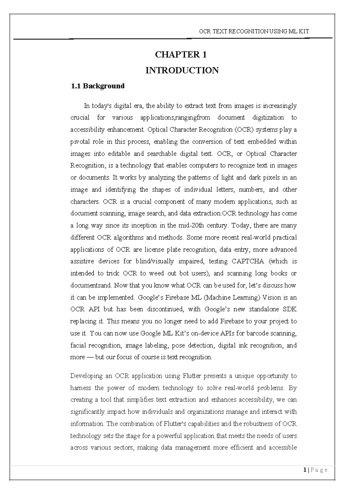 Anandhu - ocr - OCR TEXT RECOGNITION USING ML KIT CHAPTER 1 ...