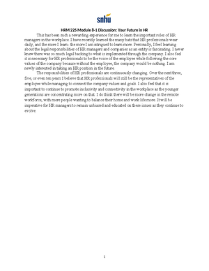 HRM 225 Module 3-3 Risk Assessment - Jessica Haglund HRM 225 Proactive ...