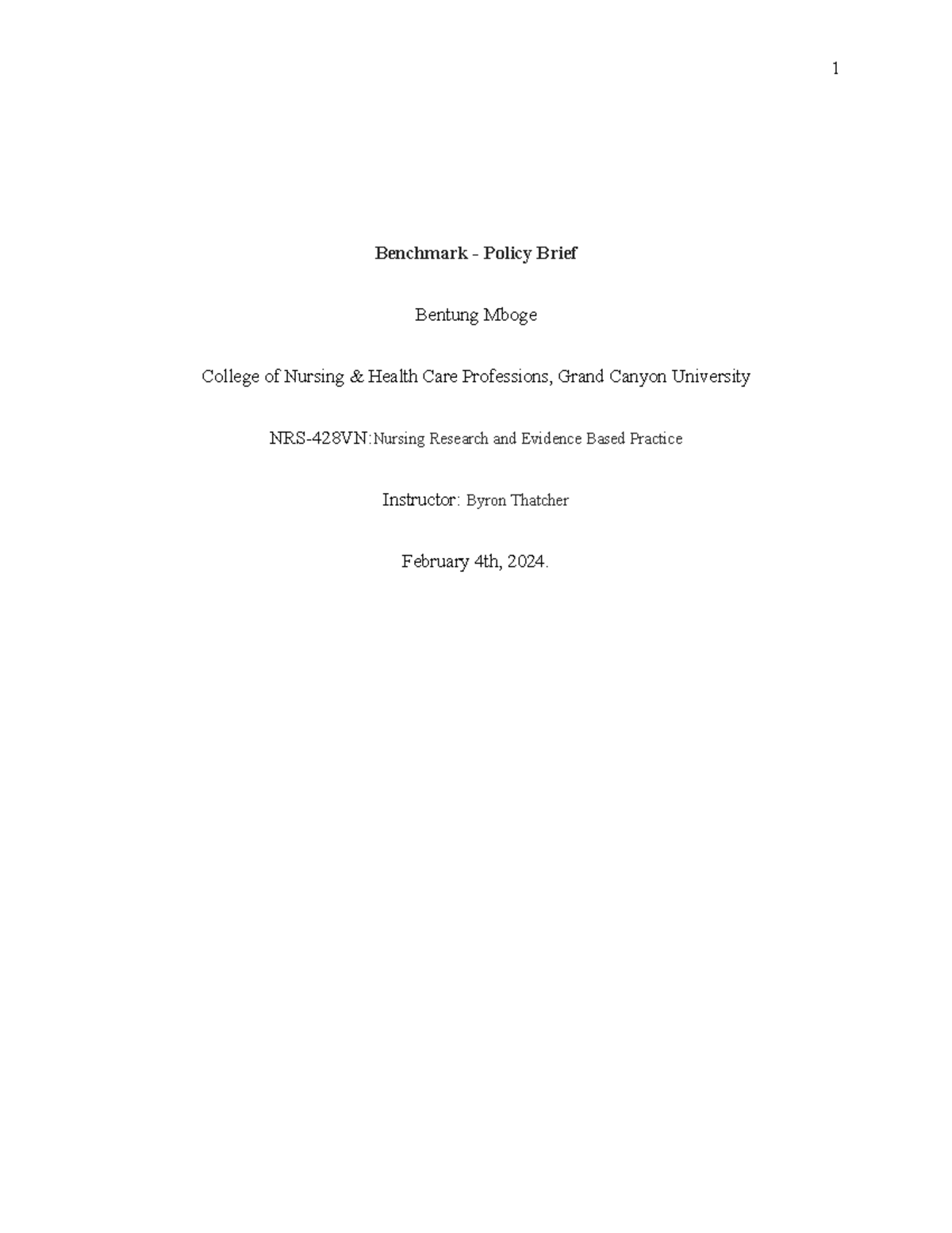 Benchmark-policy briefing 3 - Benchmark - Policy Brief Bentung Mboge ...