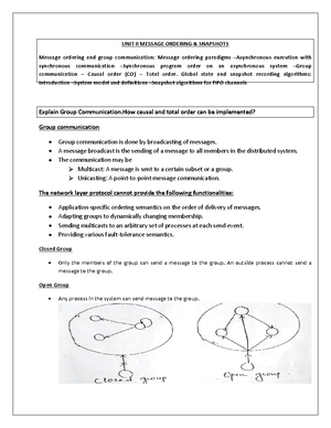 CS3551 - Question BANK - distributed computing - CS 3551 - DISTRIBUTED COMPUTING UNIT I POSSIBLE ...