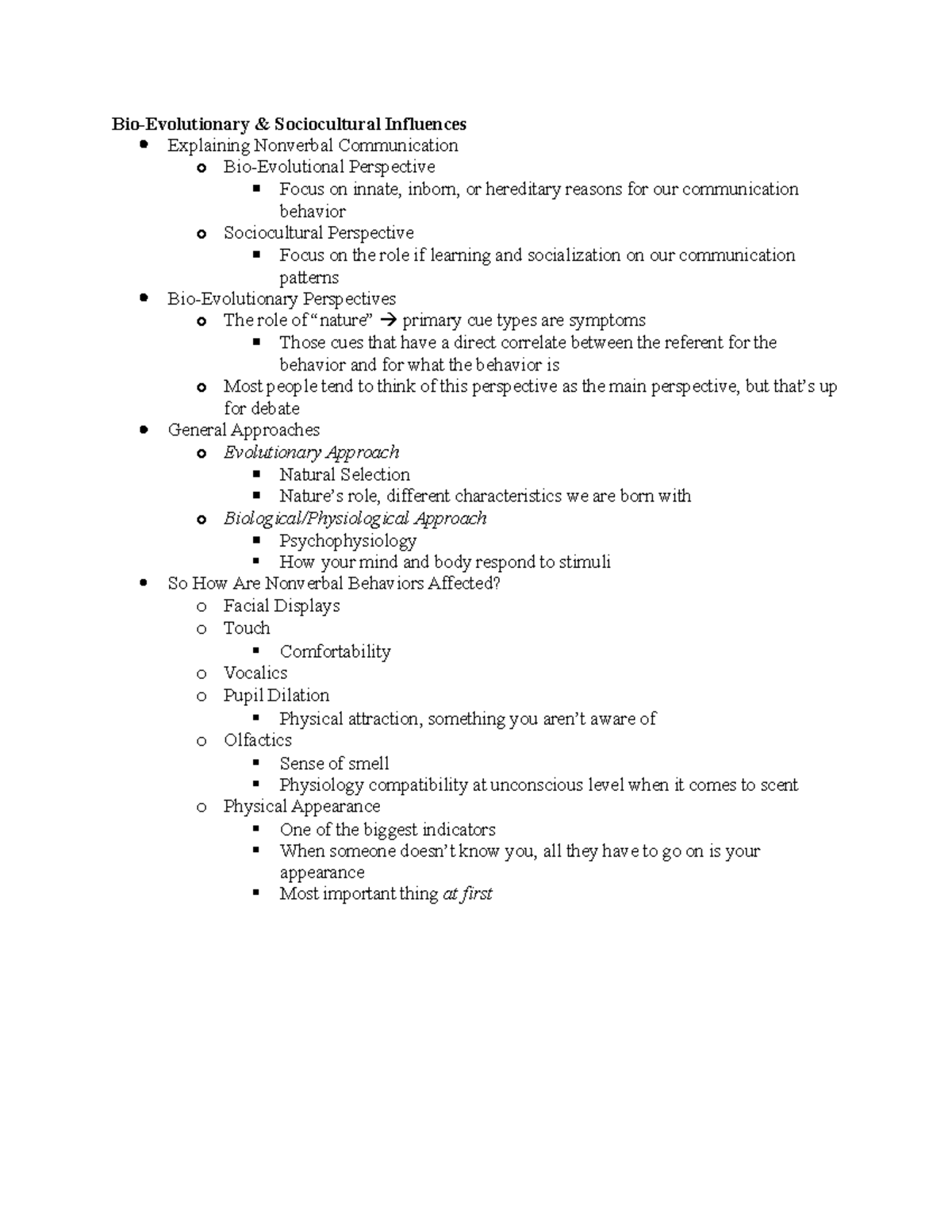 Ch2 Bio-Evolutionary - James Doran - Bio-Evolutionary & Sociocultural ...