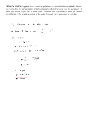 CHBE 344 Assignment 01 2017 solutions - THE UNIVERSITY OF BRITISH ...