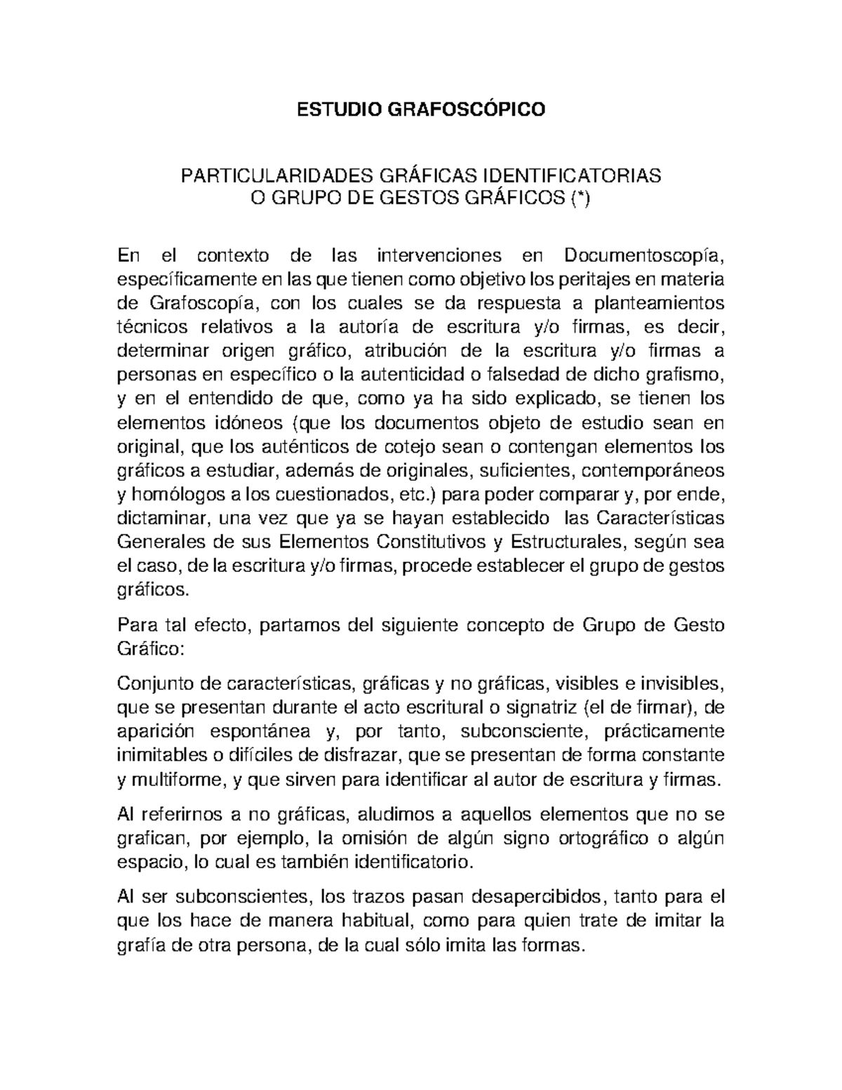 Particularidades Gráficas Identificatorias. Rodolfo Soriano Casas ...