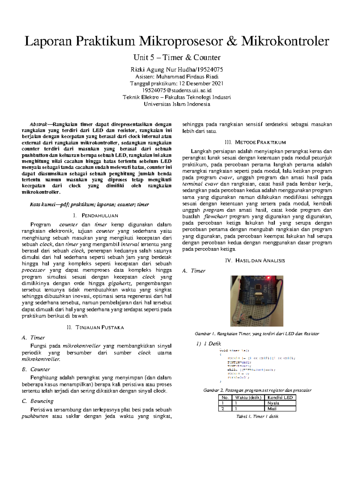 B 19524075 Rizki Agung Lap Prak 5 - Laporan Praktikum Mikroprosesor ...