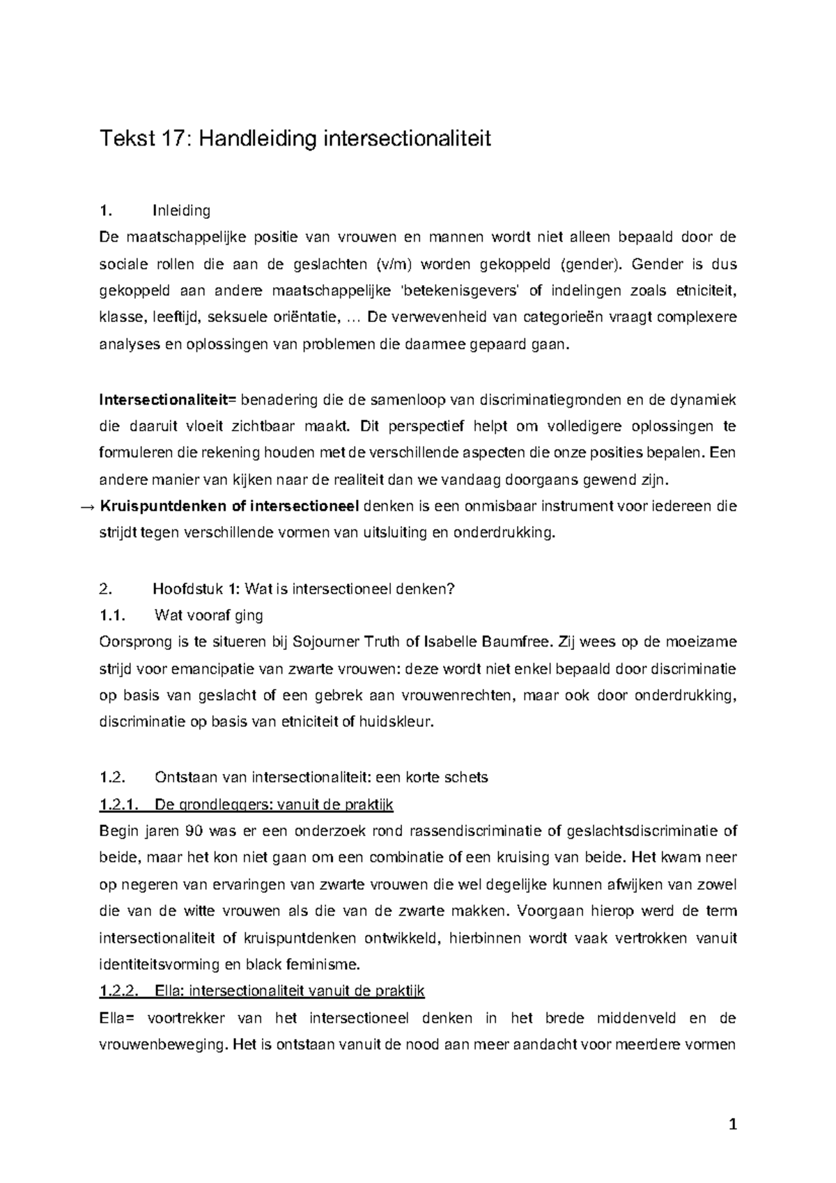 Tekst 17 intersectionaliteit - Tekst 17: Handleiding ...