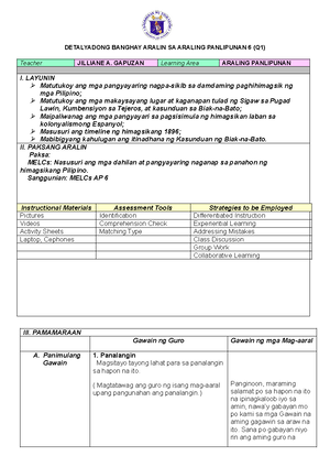 ESP Module - Pagpapanatili ng mabuting pakikipagkaibigan - 6 DeTJED ...