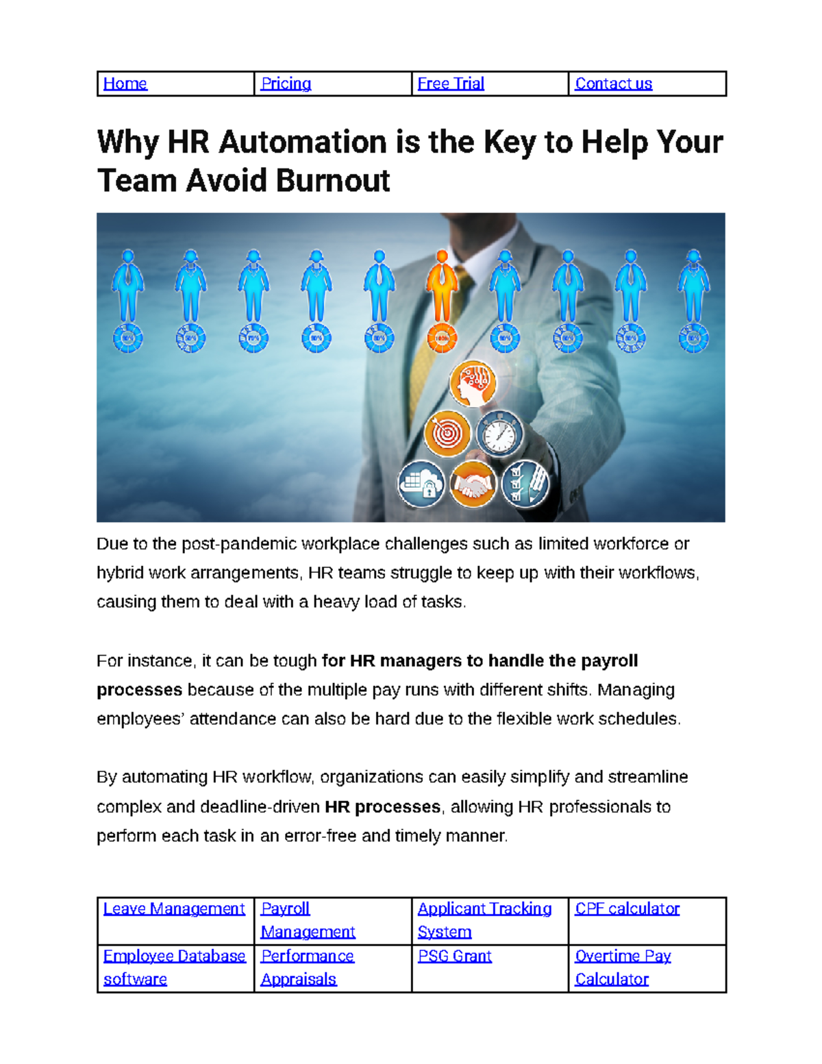 Why HR Automation is the Key to Help Your Team Avoid Burnout - - Studocu