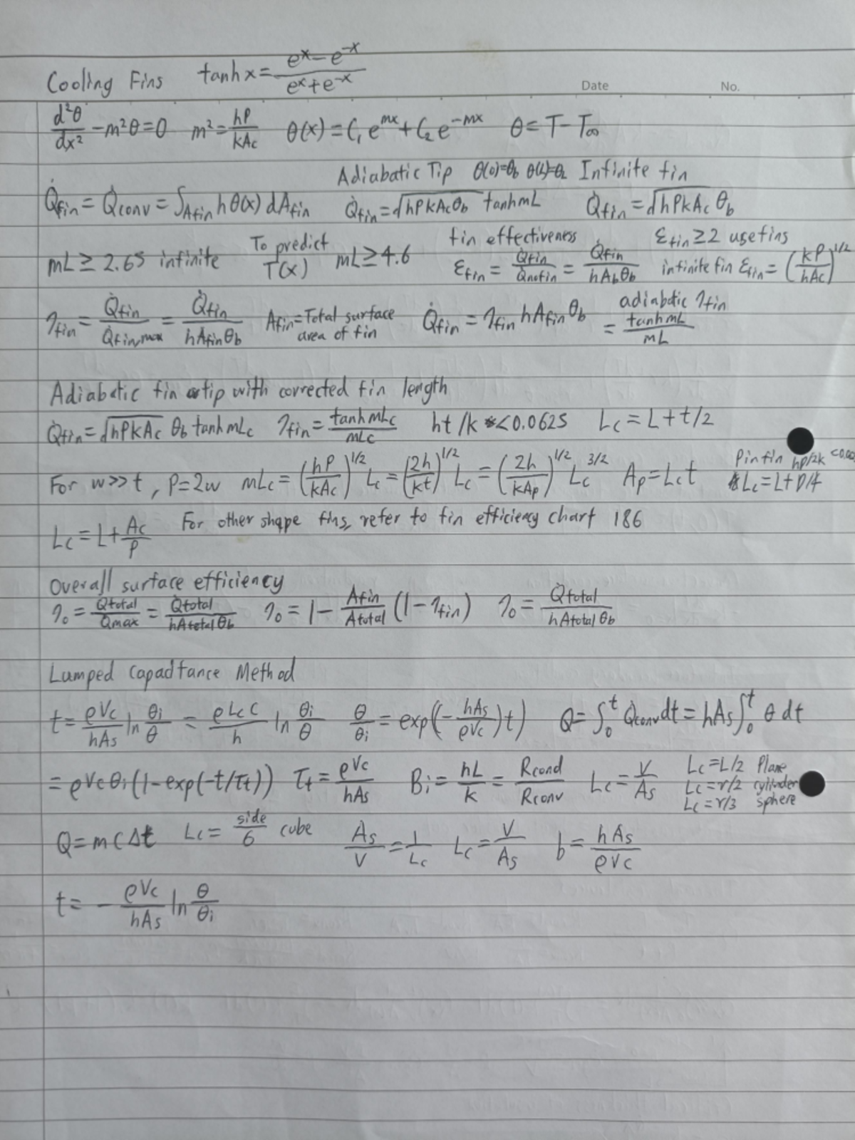 MA3003 Cheatsheet Page 2 - MA3003 - Studocu