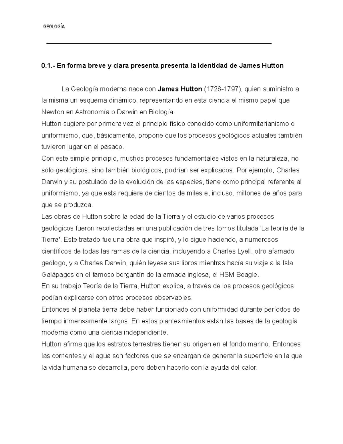 ACT 1 En forma breve y clara presenta presenta la identidad de James Hutton - 0.- En forma breve ...