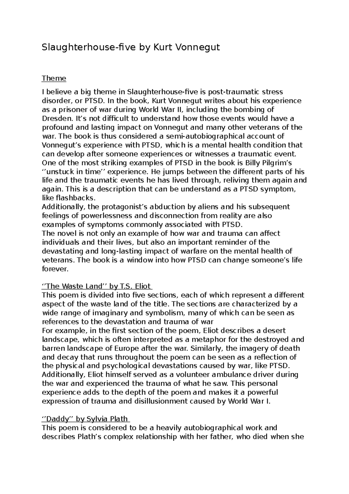 Slaughterhouse-five by Kurt Vonnegut - Slaughterhouse-five by Kurt ...