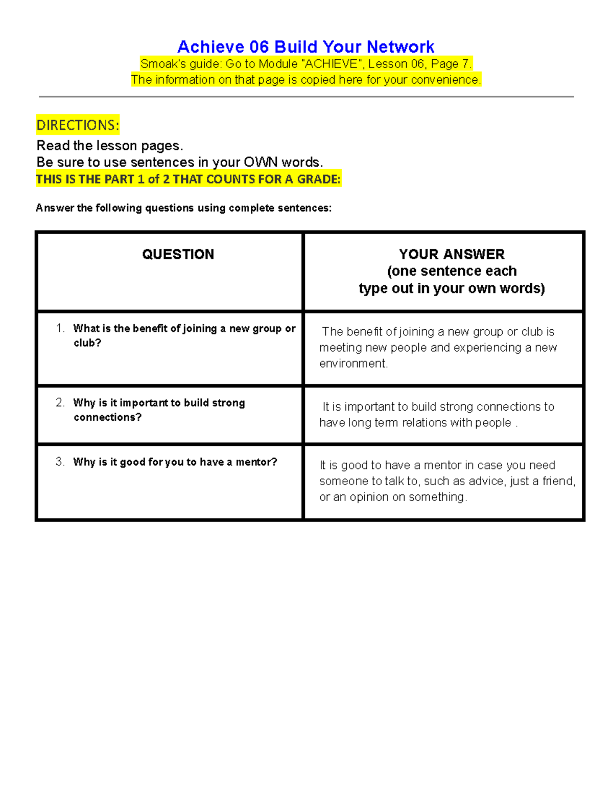 Copy of 06 Achieve 06 Build Your Network-2 - Achieve 06 Build Your ...