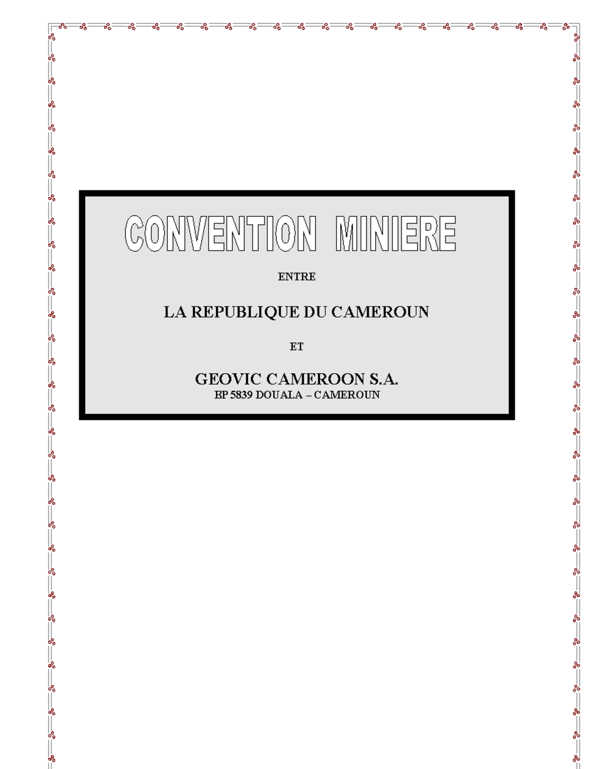2352 geovic cameroon sa exploration permit no 67 concession 2002 ...