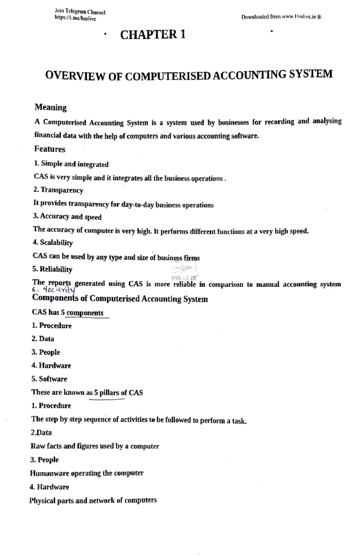 Overview OF Computerised Accounting System (BCom,Computerised accounting) - https:1/t/hsslive ...