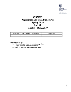 LJ 5 - Learning Journal Assignment - UoPeople-CS 3303 Data Structure Learning Journal Unit - Studocu