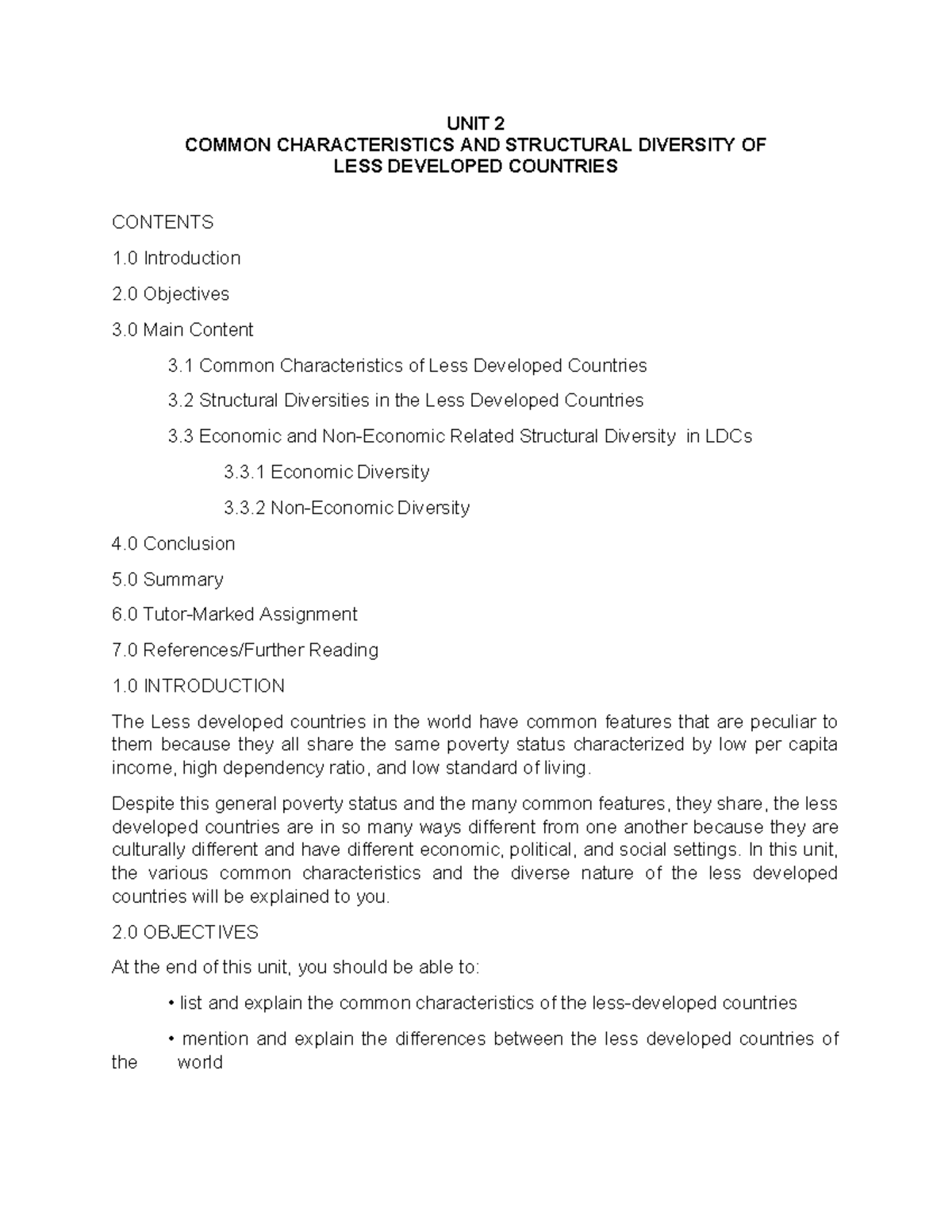 Module 2 Unit 2 - GENDER - UNIT 2 COMMON CHARACTERISTICS AND STRUCTURAL ...