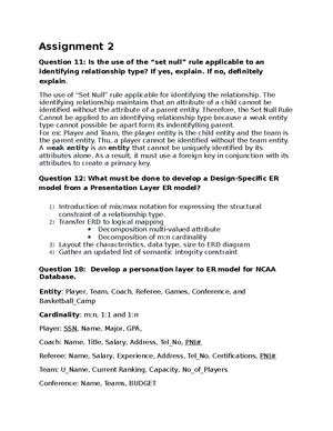 Assignment 2 instruction 2022 final - Business Applications of Database ...