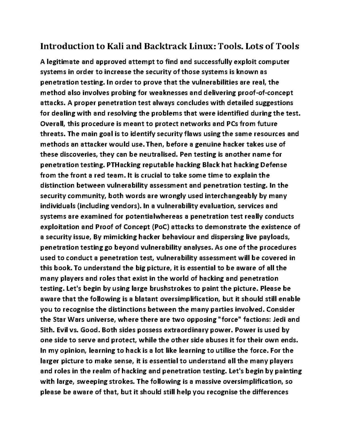 The Basics of Hacking and Penetration Testing part 1 - Introduction to ...