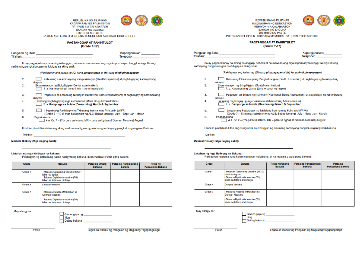 Universal Permit - Community Health nursing - Studocu