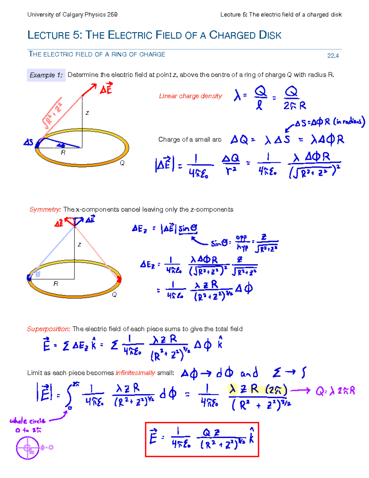 Lecture 5 filledin - University of Calgary Physics 259 Lecture 5: The ...