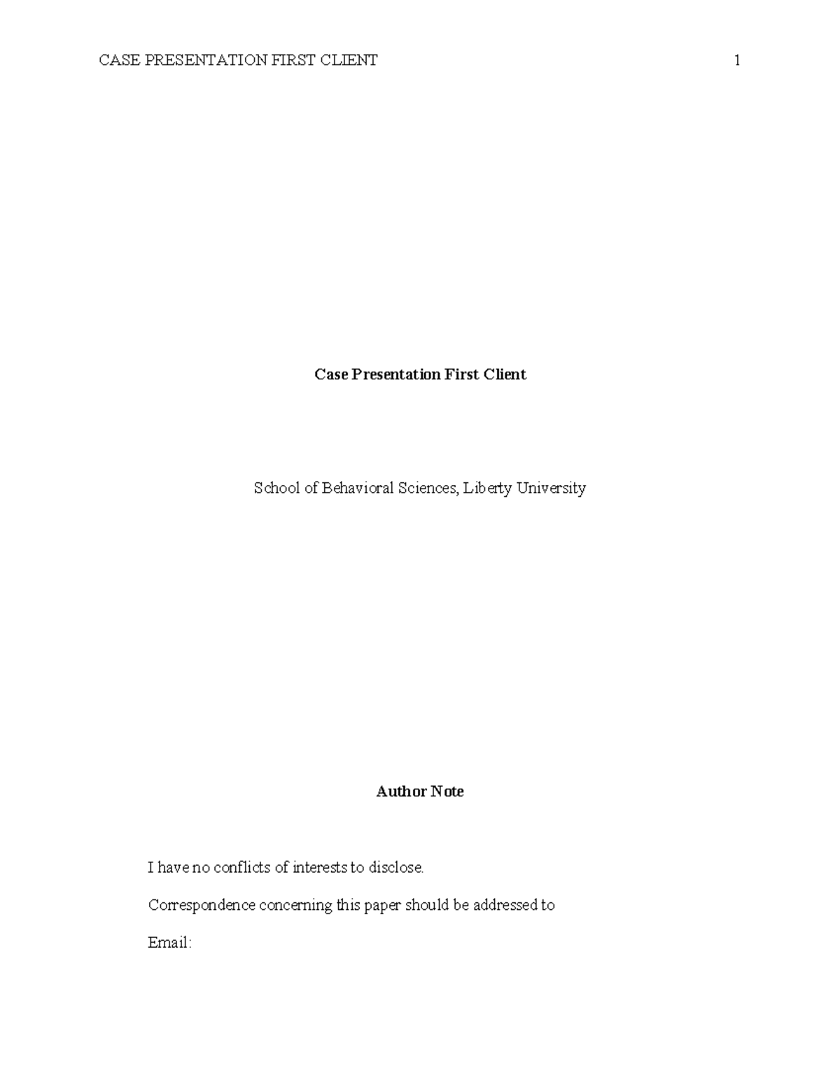 -Case Presentation First Client - Case Presentation First Client School ...