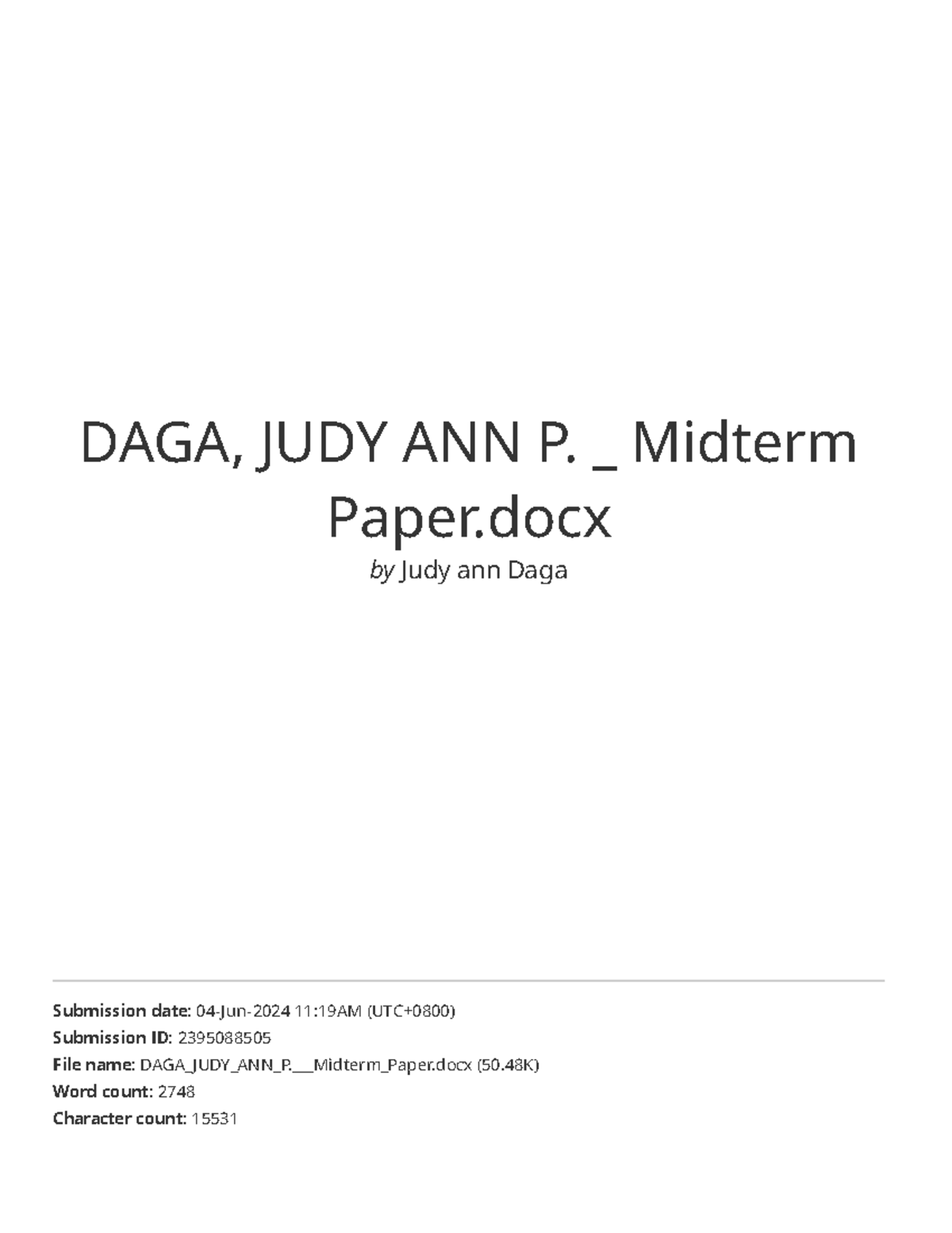 Midterm paper in Philosophy of eductaion - DAGA, JUDY ANN P. _ Midterm ...