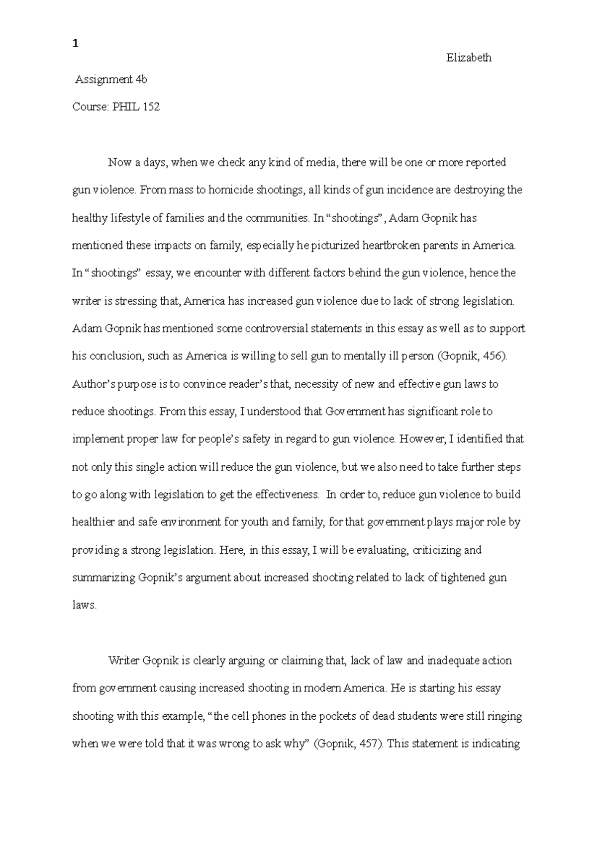 PHIL152 Assignment 4b - AU Doc - Assignment 4b Course: PHIL 152 Now a days, when we check any ...