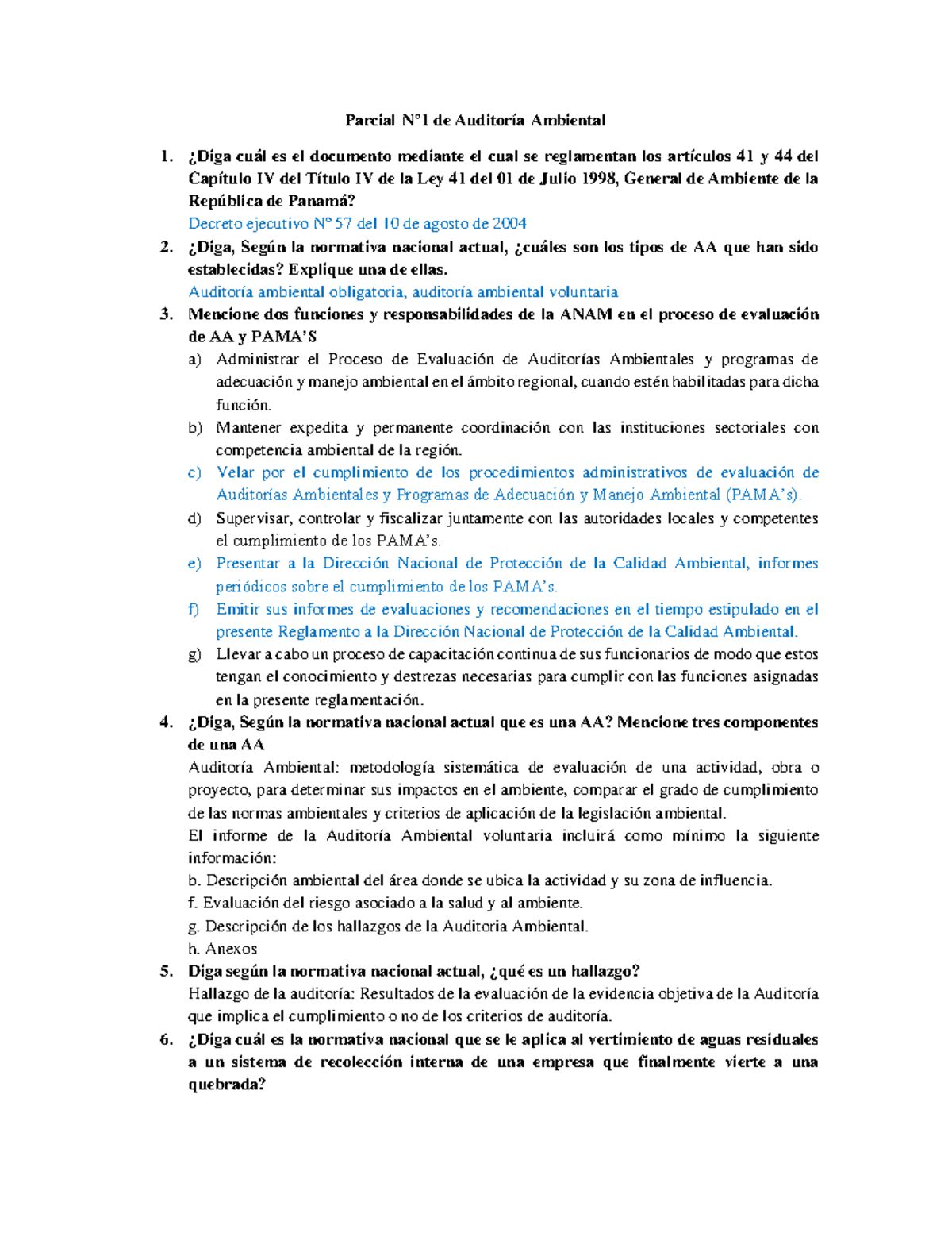 Examen 26 Octubre 2018, preguntas y respuestas - Warning: TT: undefined function: 32 Parcial N°1 ...