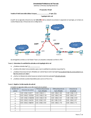 3.1.1 - Documentando la red - Instrucciones ZGS - Packet Tracer: Desafío de resolución de ...