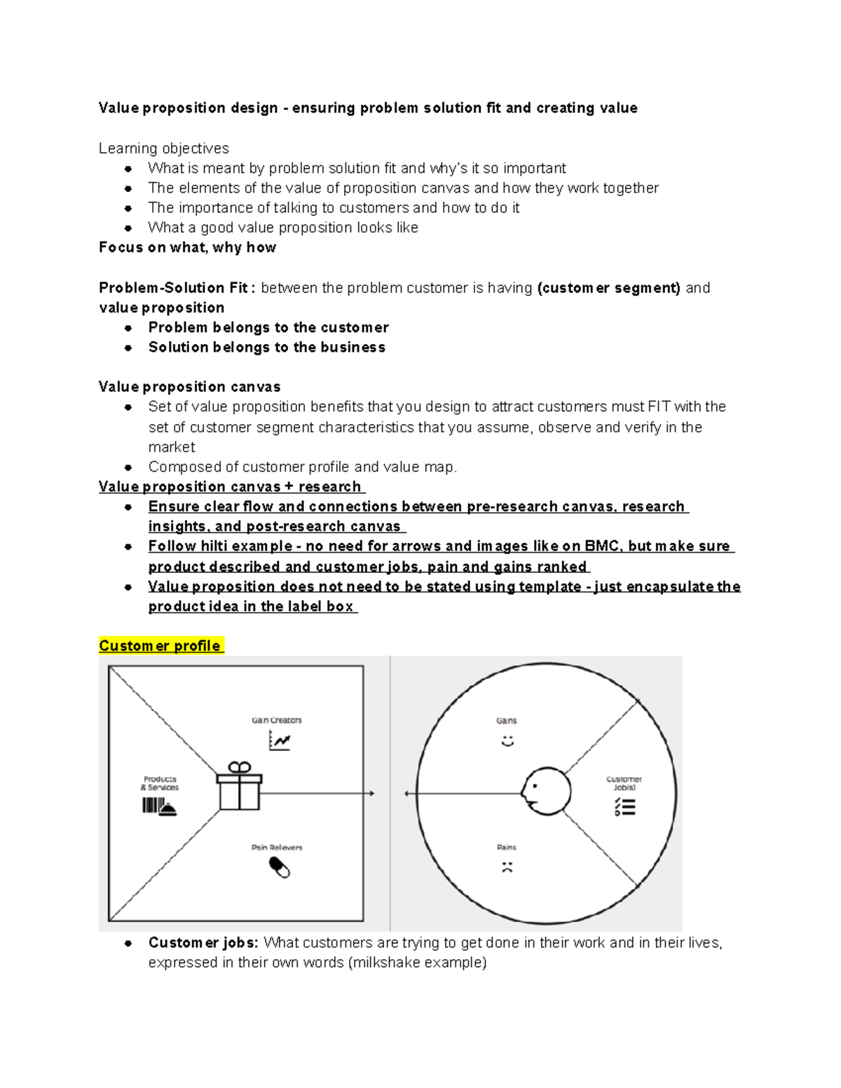 BU121 3 value proprosition deisgn - Value proposition design - ensuring ...