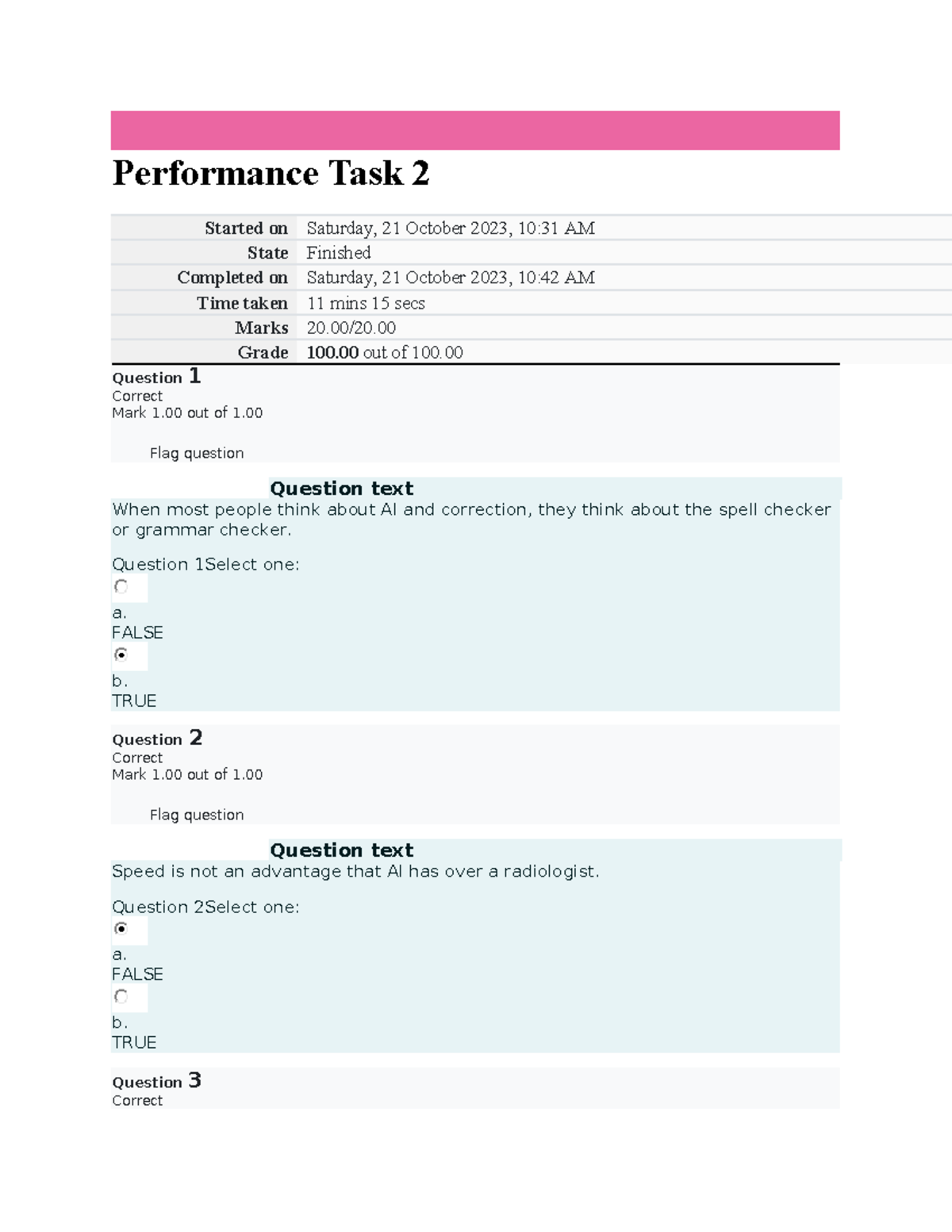 5 6190434361993596009 - Performance Task 2 Started on Saturday, 21 ...