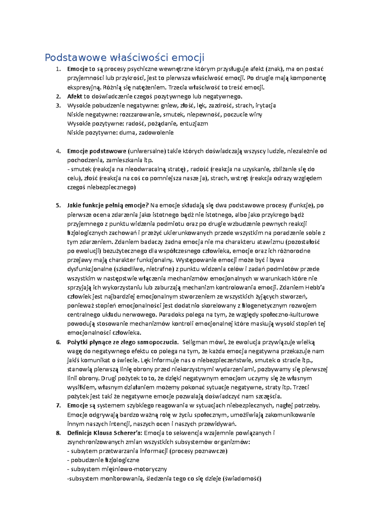 Wykład 1 Ciąg Dalszy Notatki Z Wykładu 1 Podstawowe Właściwości