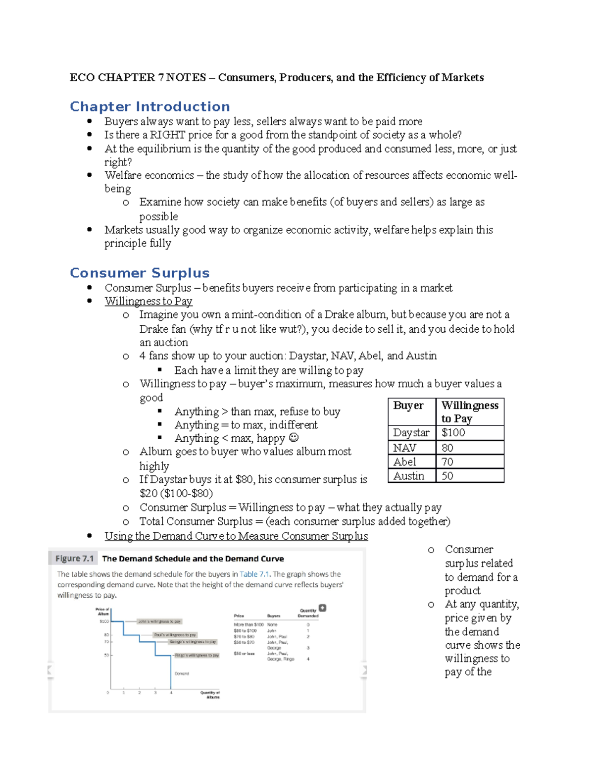 ECO Chapter 7 Notes – Consumers, Producers, and the Efficiency of ...