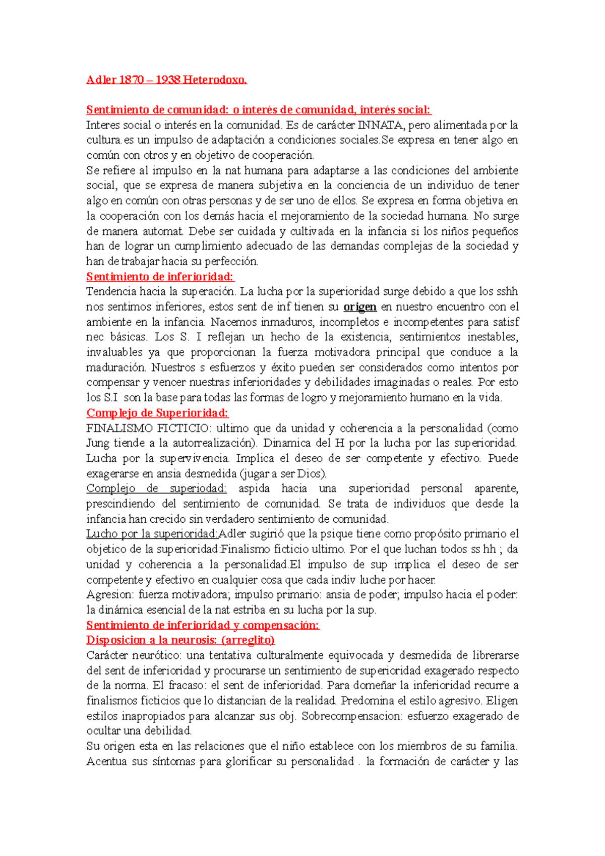 Corrientes-2 - Corrientes de psicología 2 - Adler 1870 – 1938 ...