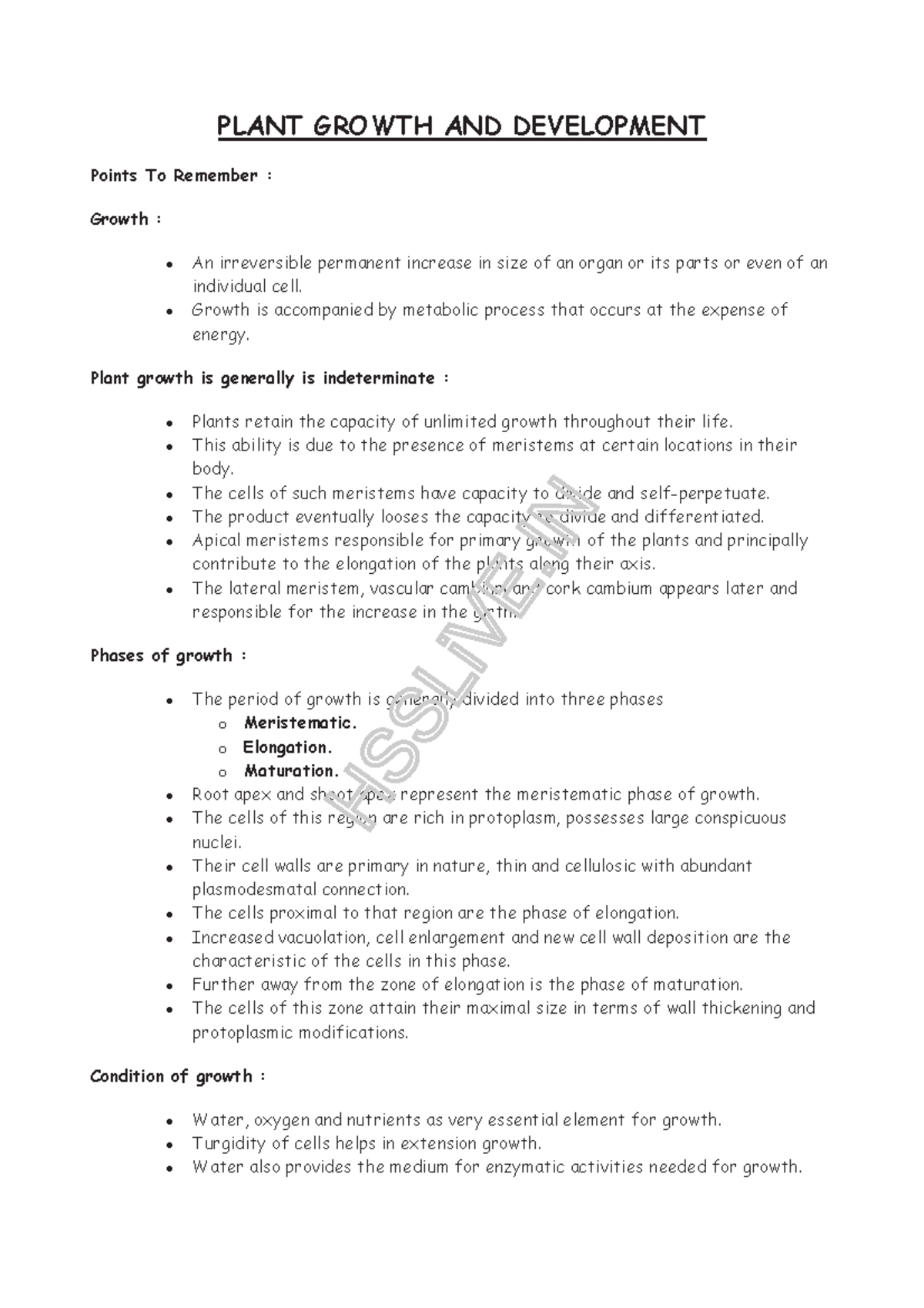 11.Plant Growth and Developement-hsslive - &!%*) & $ $ ( - Studocu