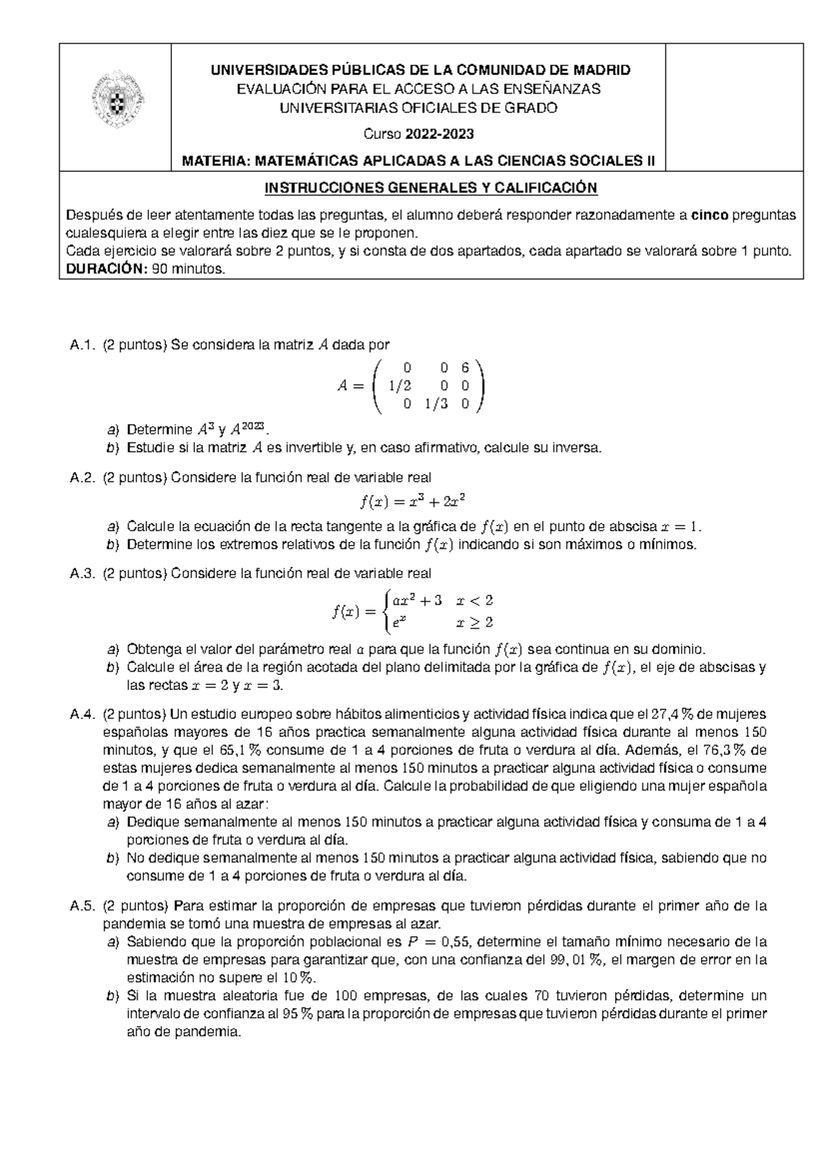 Matem Áticas acs ii 10 - fotos - UNIVERSIDADES PÚBLICAS DE LA COMUNIDAD ...