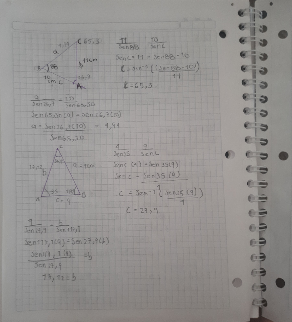 Matemáticas - material de estudio - ####### C65,3 T Sen 8 Senc Sen& 11 ...