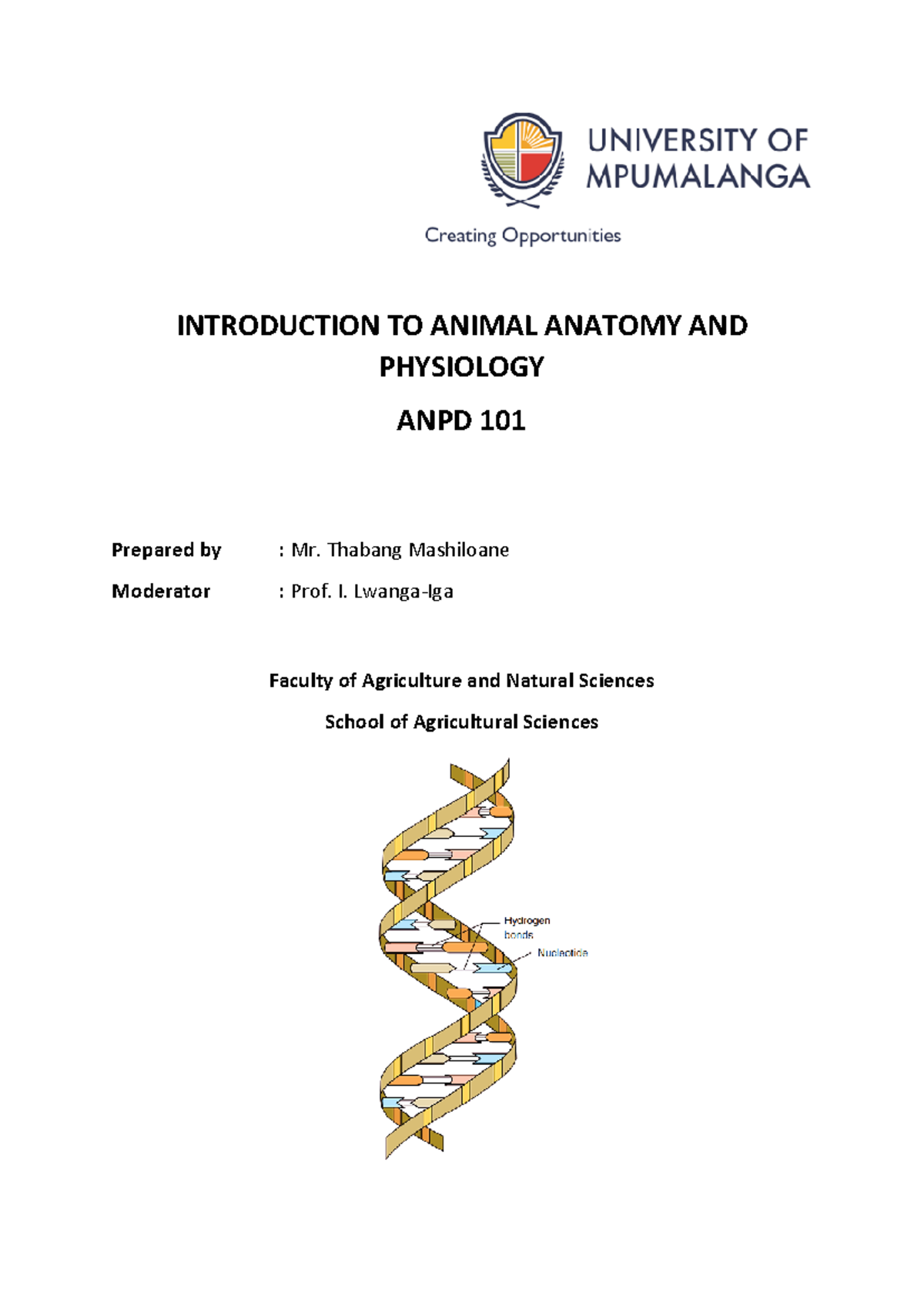 ANPD 101 - Study Guide e756ebd00207 e9aa1b265b6850ca142e - INTRODUCTION ...