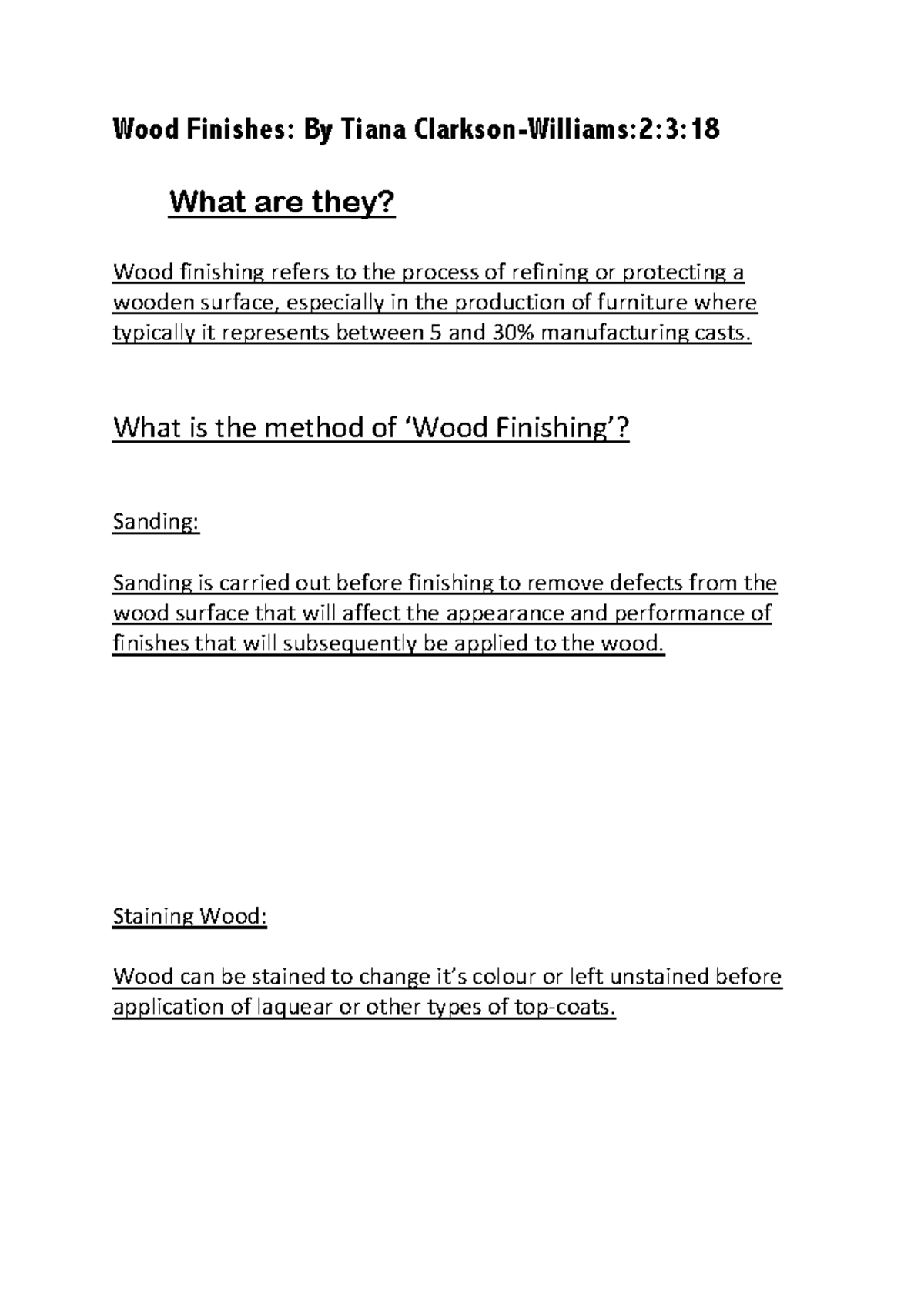 Wood Finishes - What is the method of ‘Wood Finishing’? Sanding ...