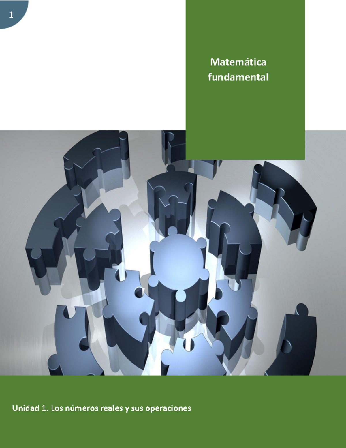 Reconocimiento - Matem·tica fundamental Unidad 1. Los n ̇meros reales y ...