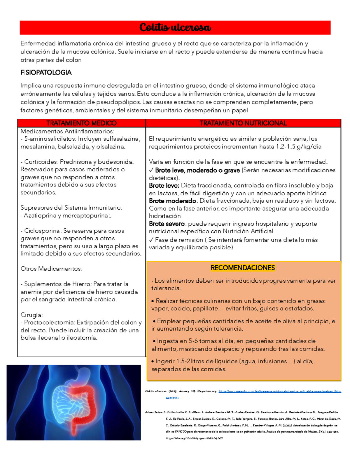 Colitis ulcerosa - Colitis ulcerosa Enfermedad inflamatoria crónica del ...
