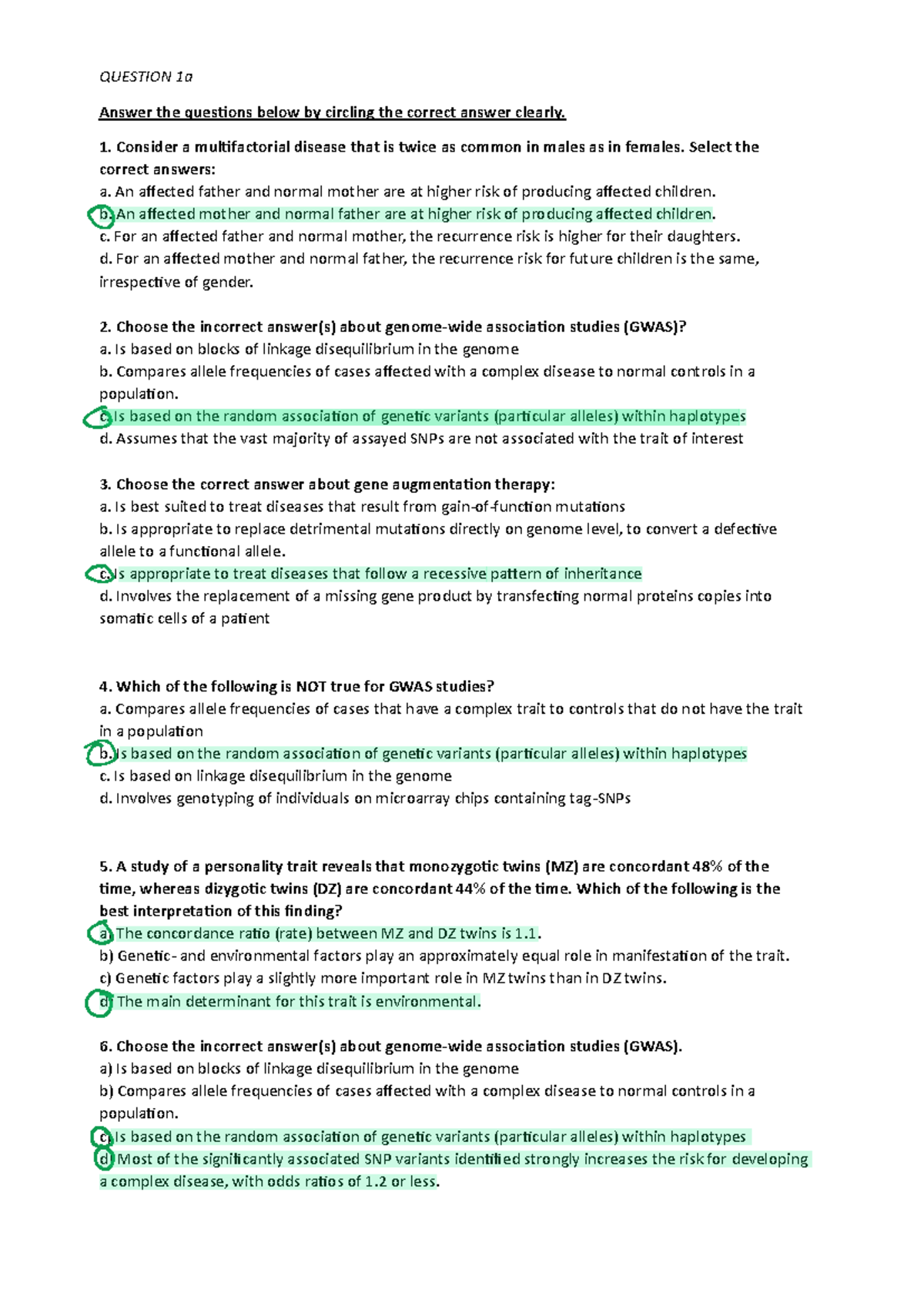 GTS 368 - Past Paper Questions ST2 - QUESTION 1a Answer the questions ...