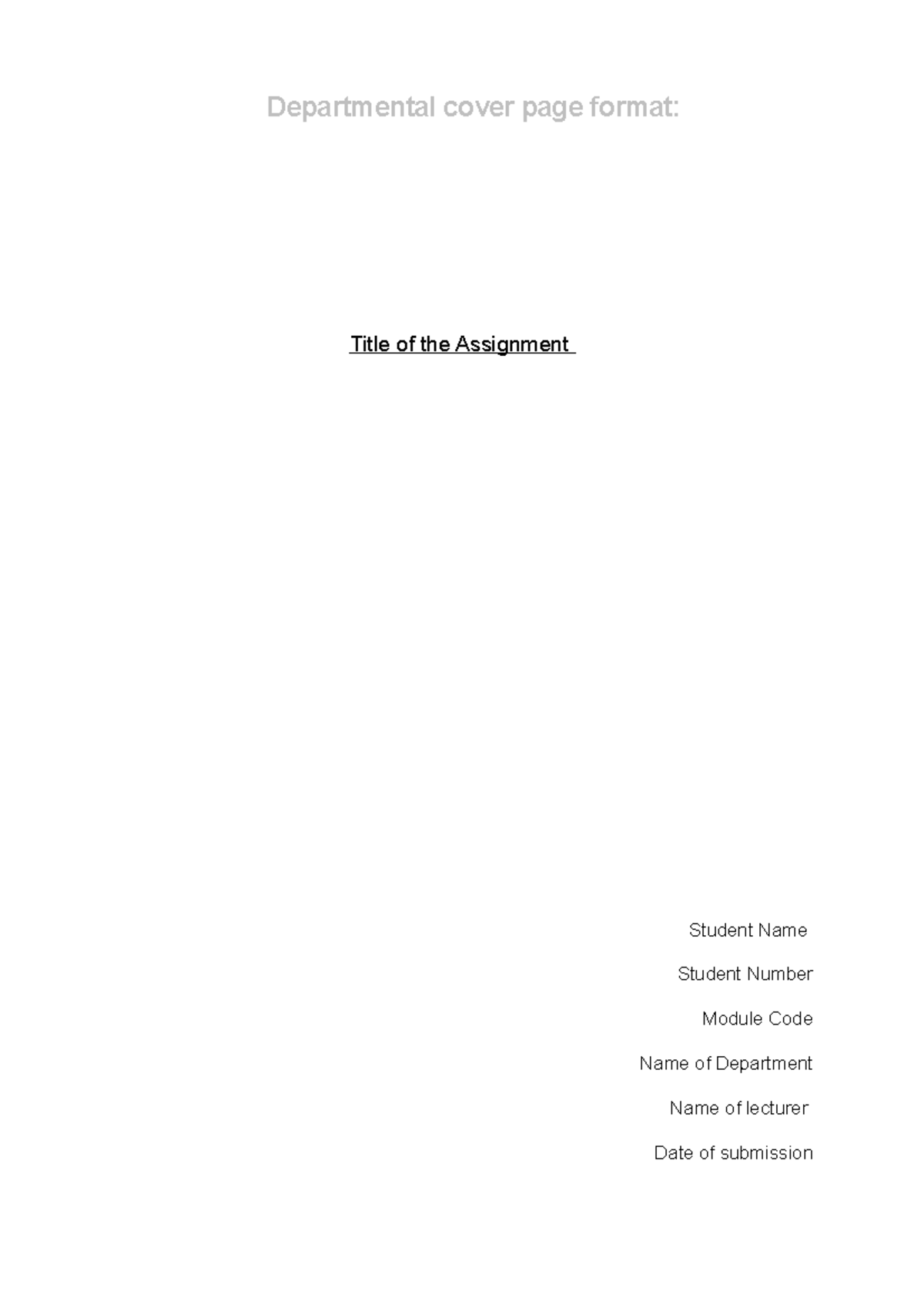 Tips for essay writing - Title of the Assignment Student Name Student ...