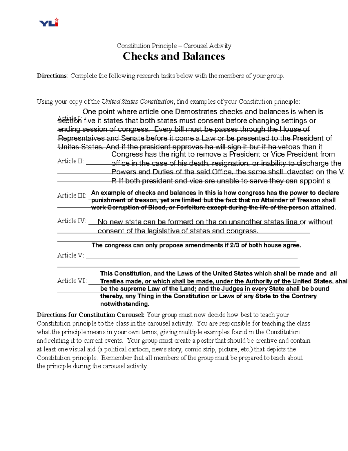 Constitutional Principles and Activity - Constitution Principle ...