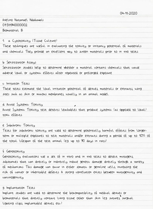 Final Exam Biomaterials 19-20 - Studocu