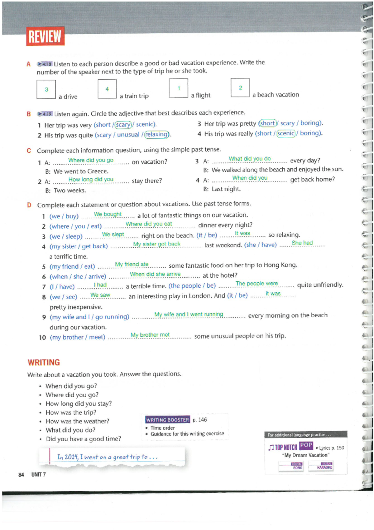 UNIT 7 Review - ingles - UCE - Studocu