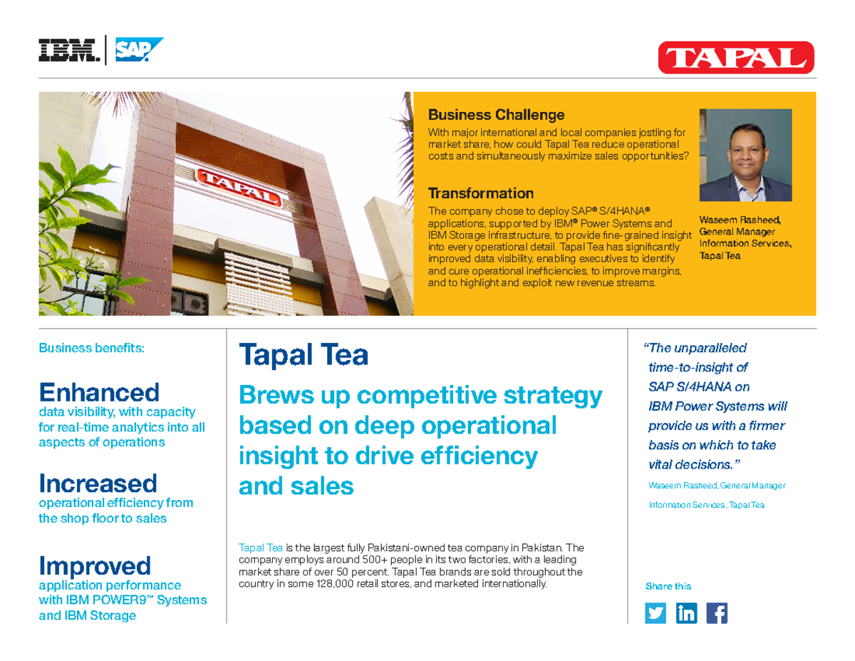 Tapal Tea - Business benefits: Share this Customer pic here, box is ...