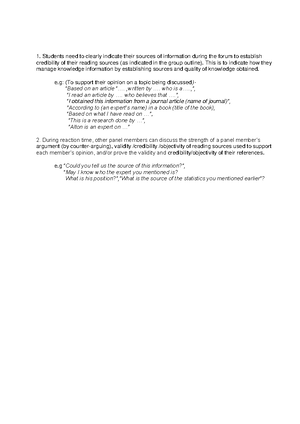 ELC501 Forum Discussion Guide (121020) - 1 ELC 501 LECTURER’S ...